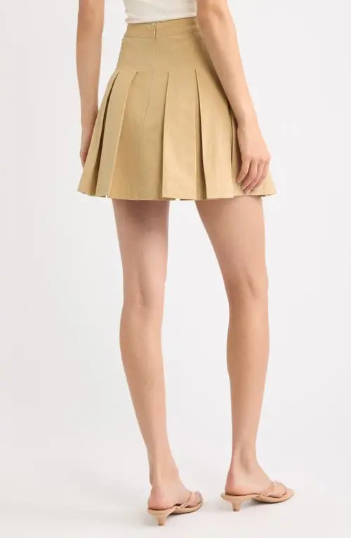 PETAL & PUP Pleated Flared Mini Skirt
