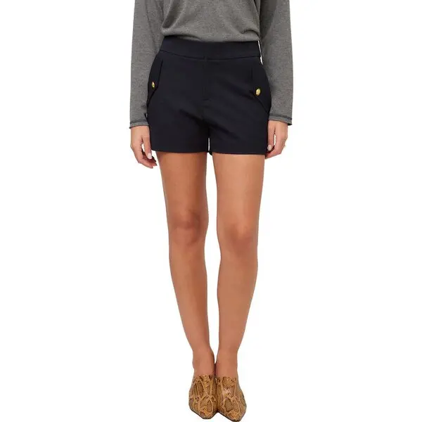Fifteen Twenty Tailored Shorts With Goldtone Buttons