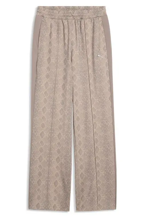 PUMA T7 Snake Print Track Pants