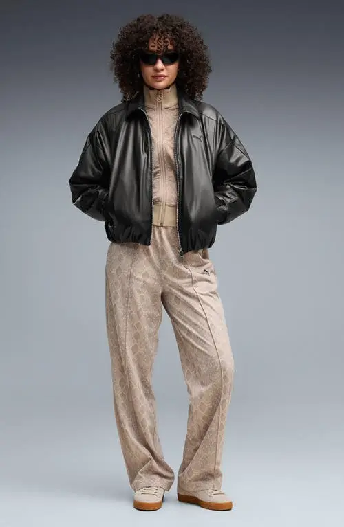 PUMA T7 Snake Print Track Pants