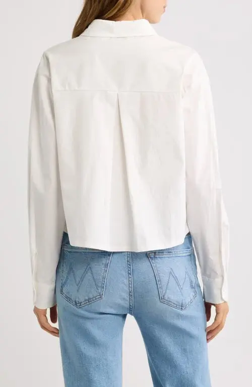 PETAL & PUP Bronagh Cropped Button-up Shirt