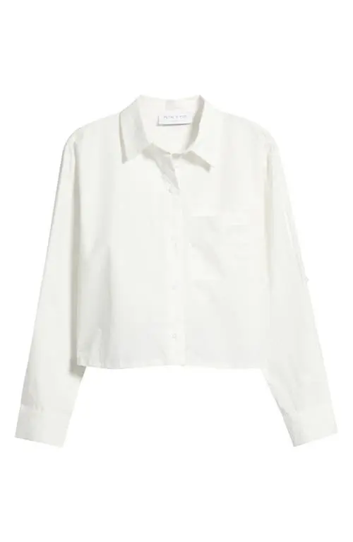 PETAL & PUP Bronagh Cropped Button-up Shirt