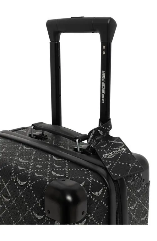 Zadig&Voltaire Graphic Print Luggage Tag - Black