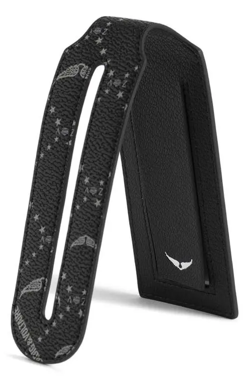 Zadig&Voltaire Graphic Print Luggage Tag - Black