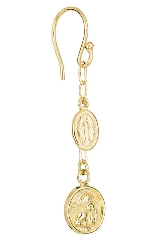 ATHRA LUXE Medallion Drop Earrings