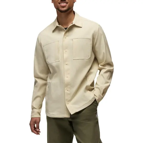 Prana Stretch Zion Long Sleeve Button-up Shirt - Beach Pebble