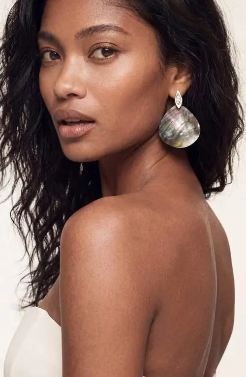 Ettika Shell Statement Drop Earrings
