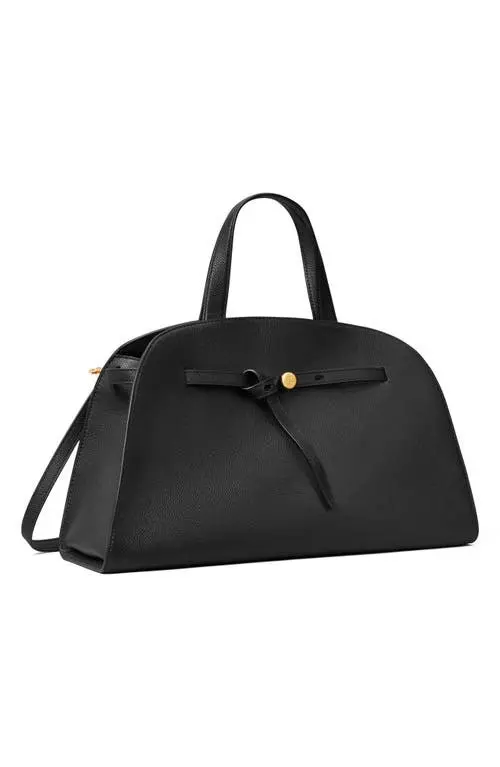 Tory Burch Romy Leather Satchel - Black