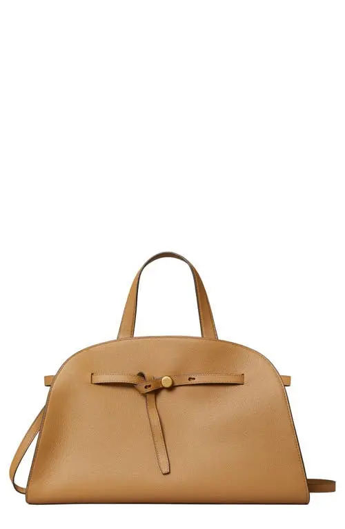 Tory Burch Romy Bauletto Leather Satchel - Tiramisu