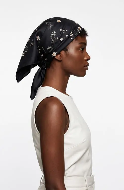 JESSIE ZHAO NEW YORK Starlit Bloom Double Sided Silk Scarf