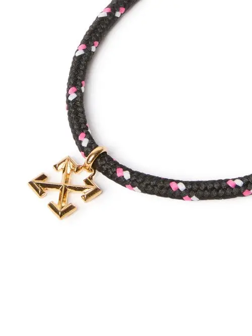 Off-White Rope Bracelet With Arrow Magnetic Clasp