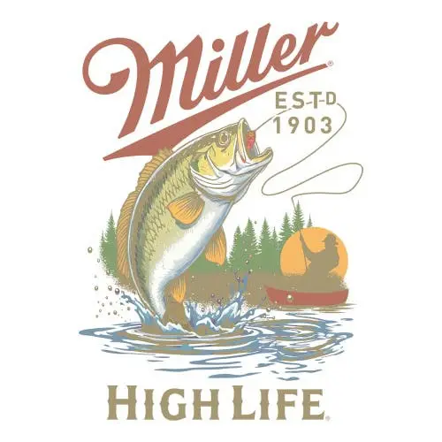 MILLER HIGH LIFE Fishing Life 1903 T Shirt