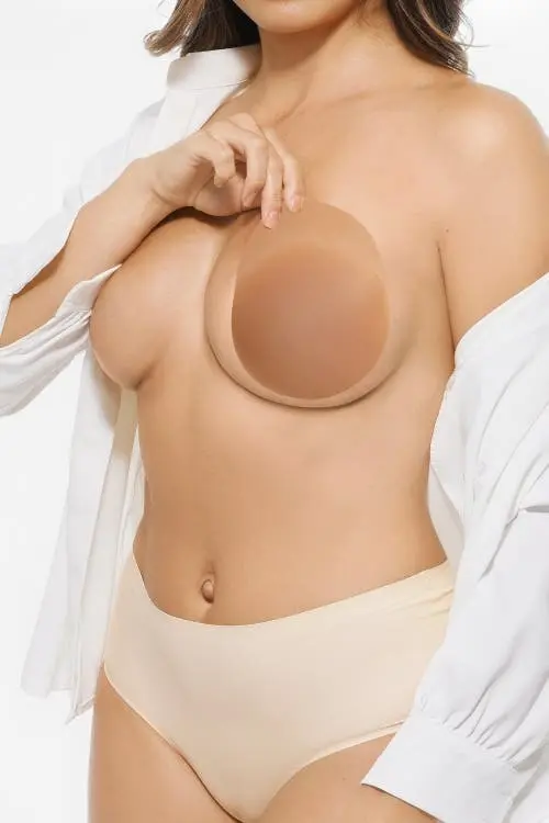 POPILUSH Reusable Seamless Silicone Nipple Covers - Tan