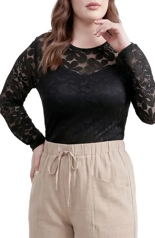 STANDARDS & PRACTICES Floral Lace Top
