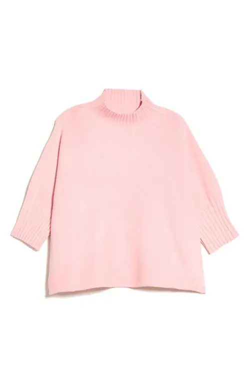RAIN AND ROSE Crop Turtleneck Sweater - Pink