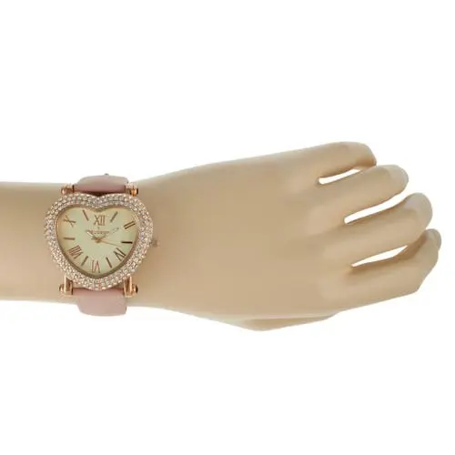 PEUGEOT Heart-shaped Crystal Bezel Watch