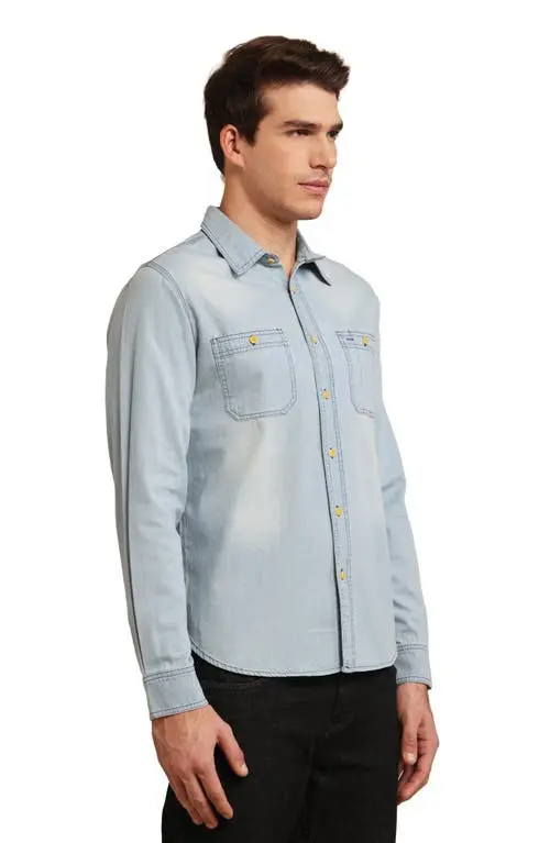 MEMBERS ONLY Denim Shirt - Light Indigo