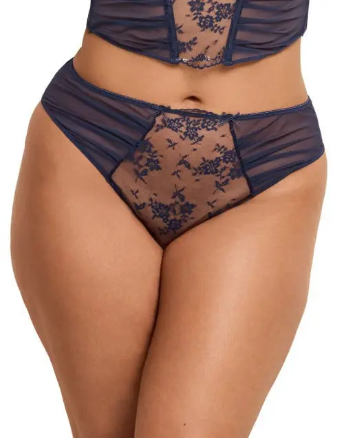 ADORE ME Avara Brazilian Panties - Dark Blue