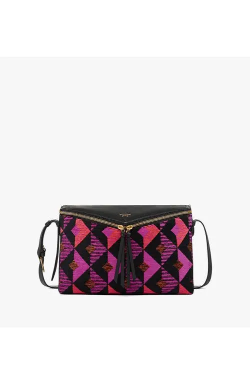 Mcm Medium Diamant Shoulder Bag In Diamond Jacquard