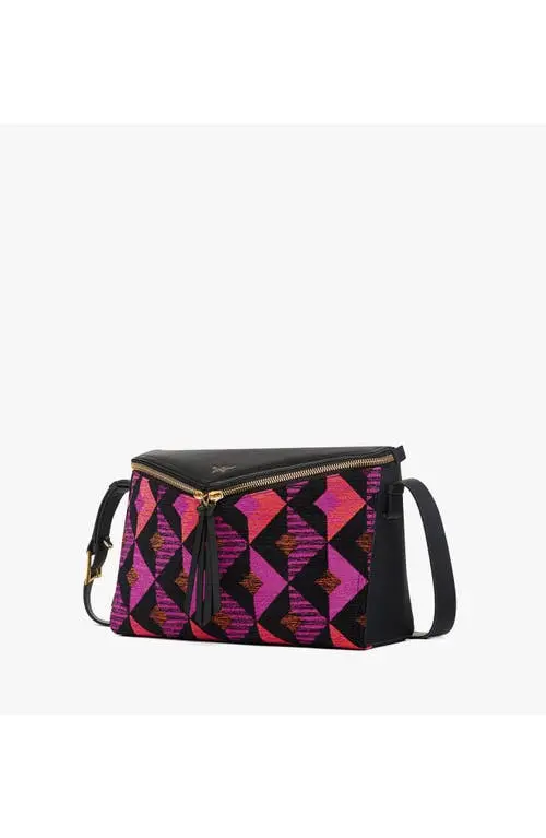 Mcm Medium Diamant Shoulder Bag In Diamond Jacquard