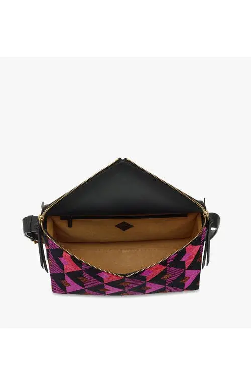 Mcm Medium Diamant Shoulder Bag In Diamond Jacquard