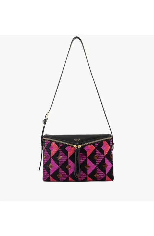 Mcm Medium Diamant Shoulder Bag In Diamond Jacquard