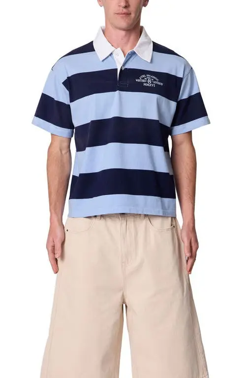 Mnml Big Stripe Short Sleeve Rugby Shirt