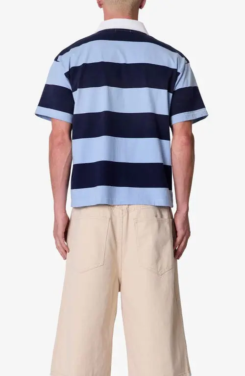Mnml Big Stripe Short Sleeve Rugby Shirt