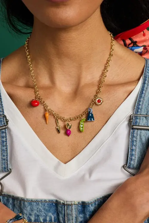 ALEX AND ANI Farmers' Market Charm Necklace
