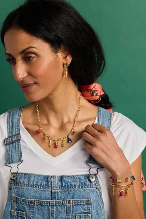 ALEX AND ANI Farmers' Market Charm Necklace