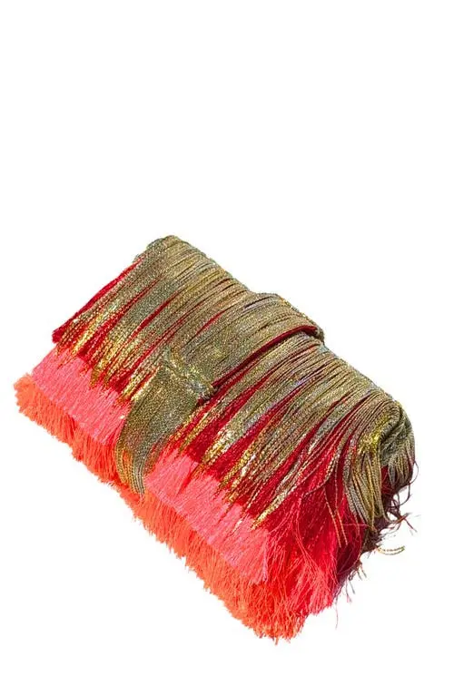 SIMITRI Tassel Ombre Clutch