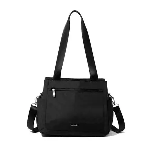 BAGGALLINI Modern All Time Satchel - Black