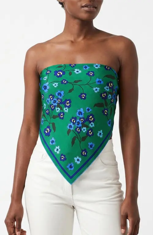 JESSIE ZHAO NEW YORK Emerald Echo Double Sided Silk Scarf