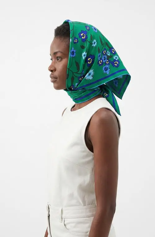 JESSIE ZHAO NEW YORK Emerald Echo Double Sided Silk Scarf