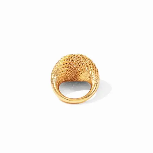LAMINAR JEWELRY Flow Edgy Dome Ring - Gold