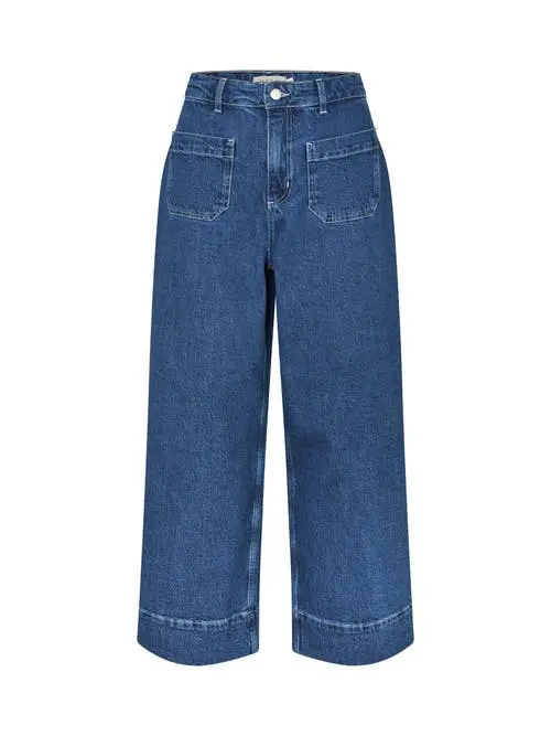 MASAI COPENHAGEN Mid-rise Wide-leg Cropped Jeans