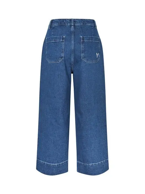 MASAI COPENHAGEN Mid-rise Wide-leg Cropped Jeans
