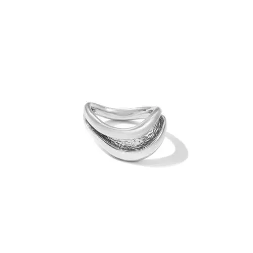 LAMINAR JEWELRY Currents Wave Ring - Silver