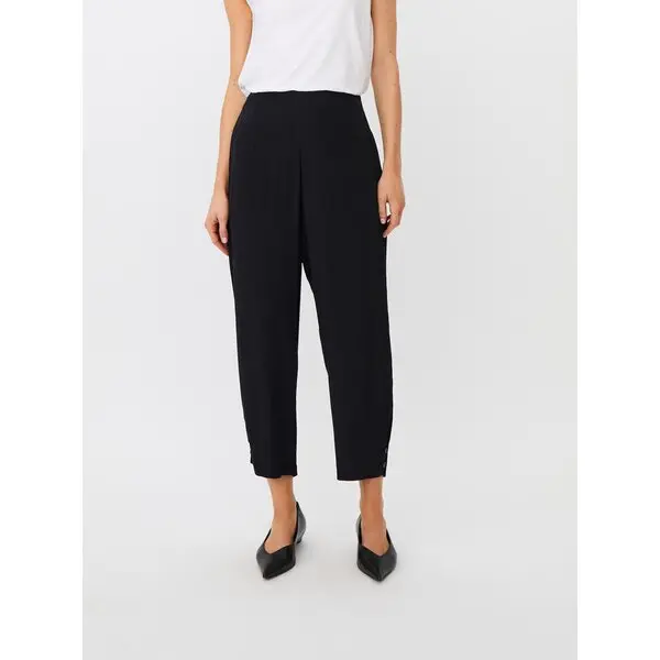 MASAI COPENHAGEN Mapenna High-waist Draped Trousers - Black