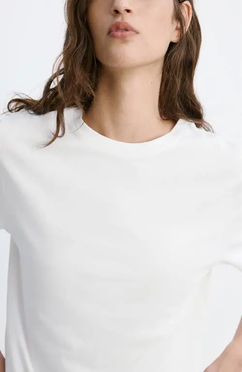 Mango Open Stitch Cotton T-shirt