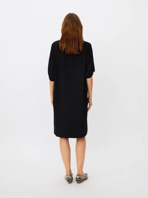 MASAI COPENHAGEN Manattie Round Neck Draped Jersey Dress