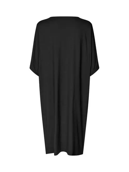MASAI COPENHAGEN Manattie Round Neck Draped Jersey Dress