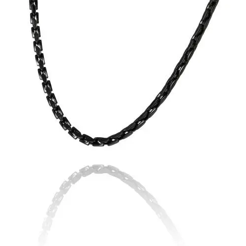 Lucky Brand Stainless Link 22 Chain Necklace - Black