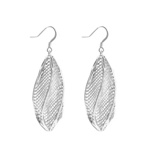 LAMINAR JEWELRY Flow Twist Earrings - Silver