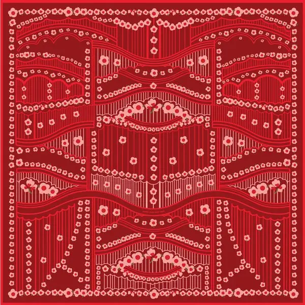 JESSIE ZHAO NEW YORK Scarlet Rhythm Double Sided Silk Scarf - Red