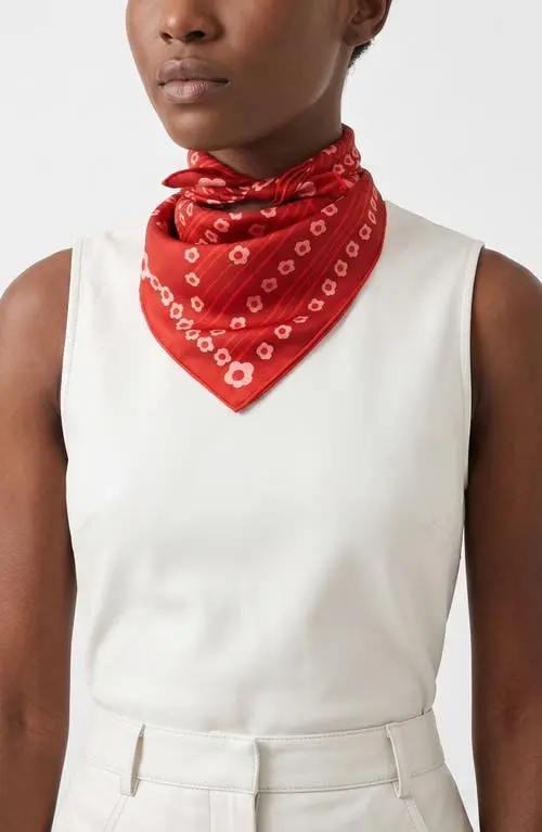 JESSIE ZHAO NEW YORK Scarlet Rhythm Double Sided Silk Scarf - Red
