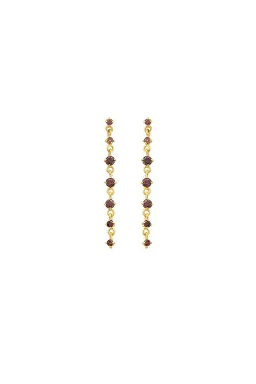 PERACAS Soho Drop Earrings - Mocha