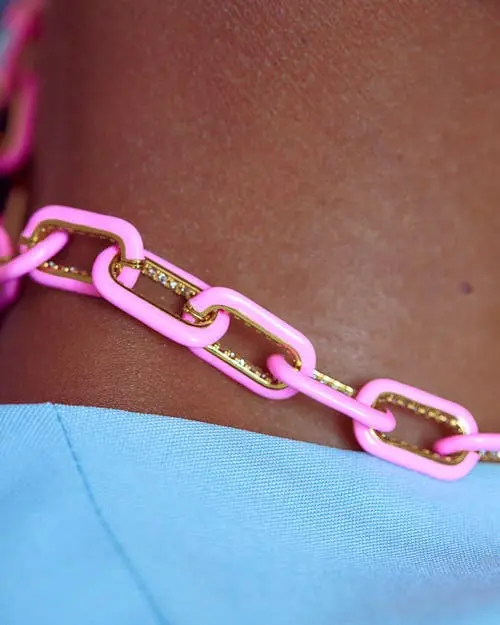 EMMA PILLS The Original Enamel Chain Necklace