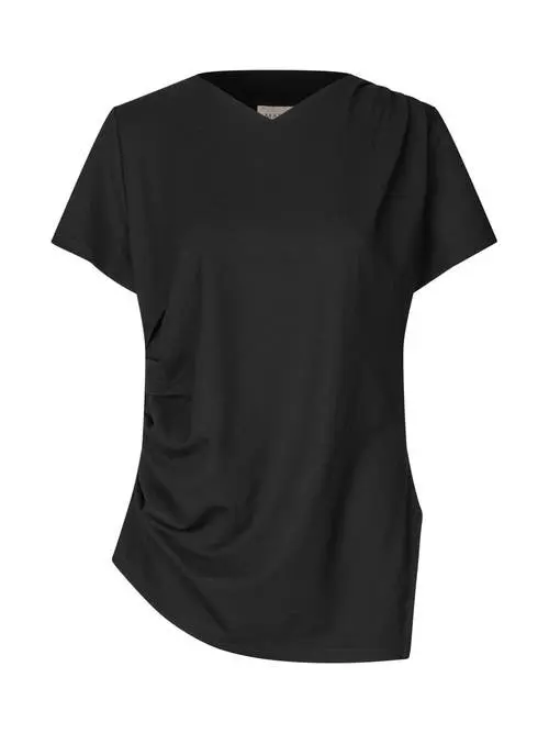 MASAI COPENHAGEN V-neck Draped T-shirt