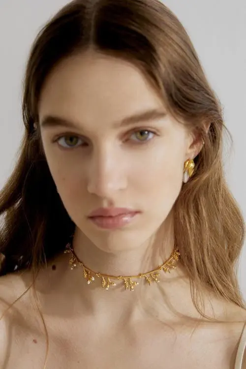 PERACAS Lily Of The Valley Statement Pearl Necklace